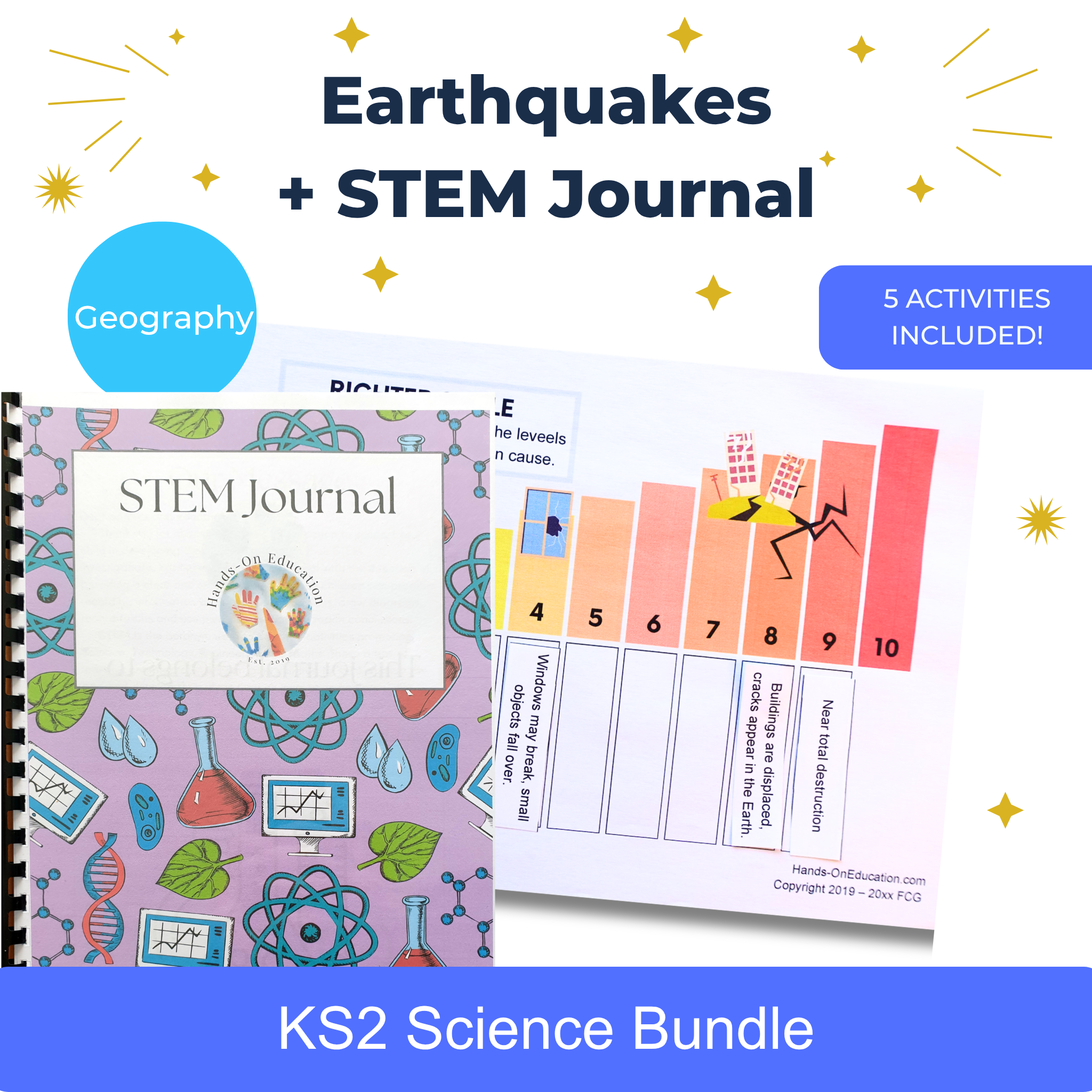 Earthquakes + STEM Journal | KS2 Geography & Science Topic | Hands-On ...
