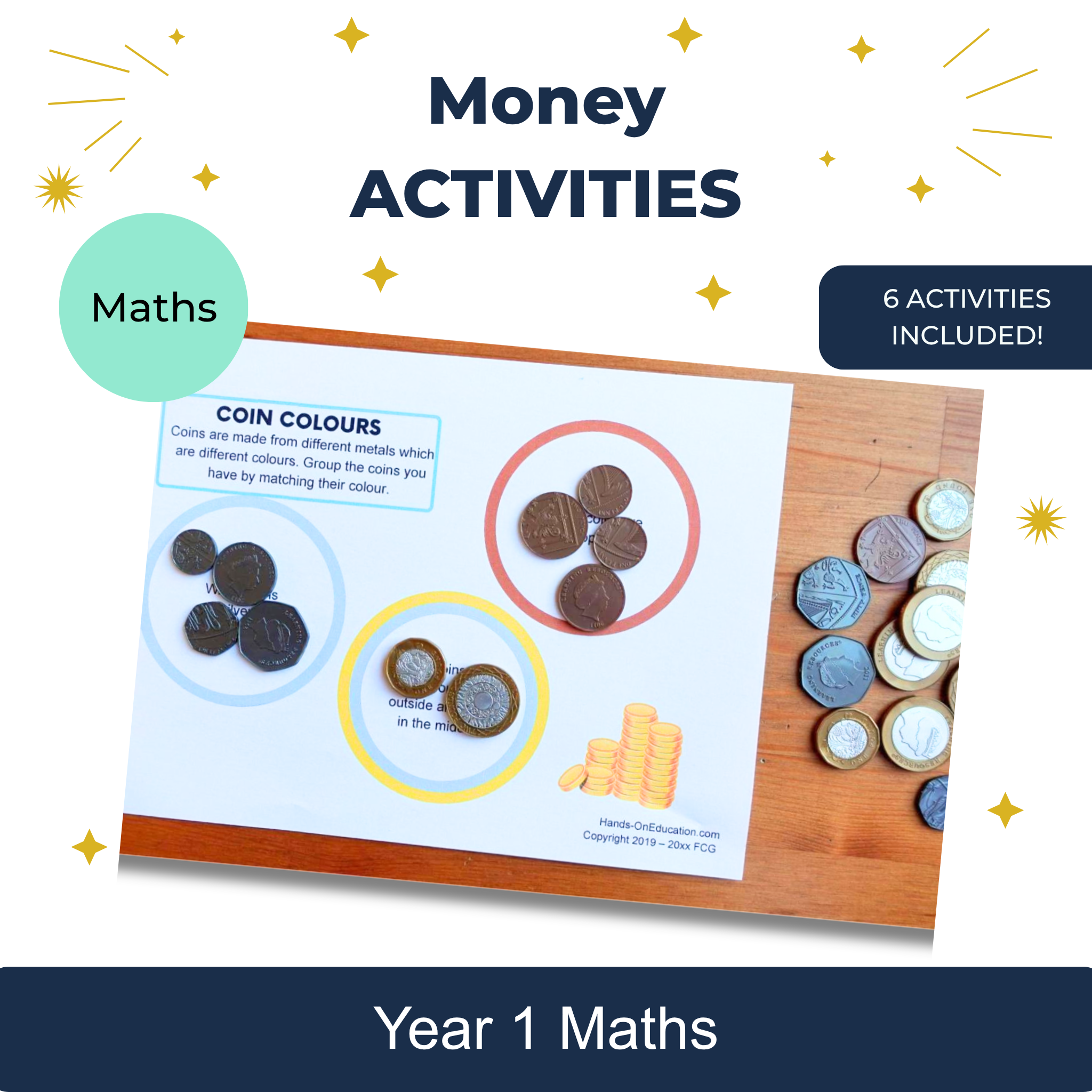 Year 1 Money Activities | KS1 Coins & Counting Maths Pack | Hands-On ...