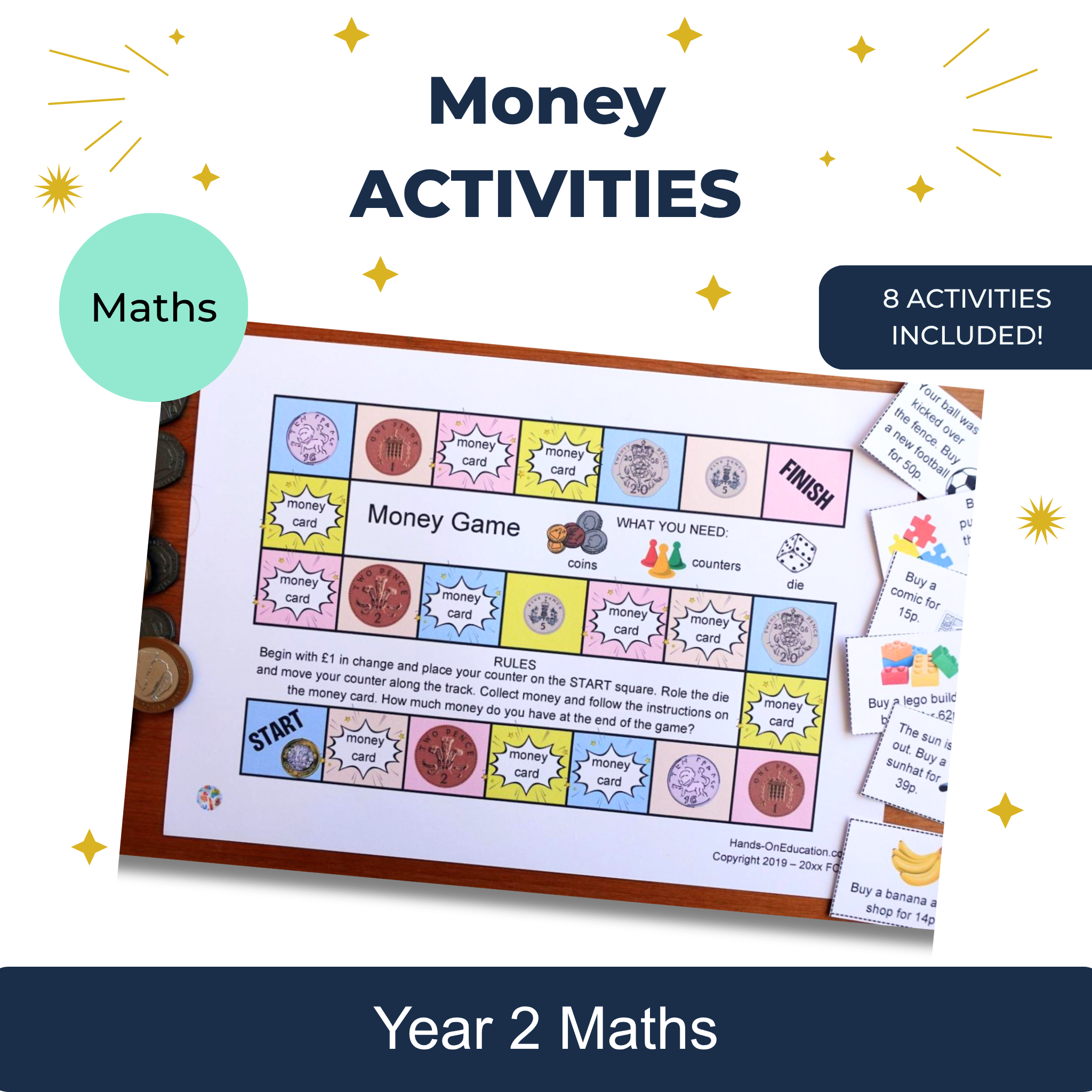 Year 2 Money Activities | KS1 Coins & Problem‑Solving Maths Pack ...