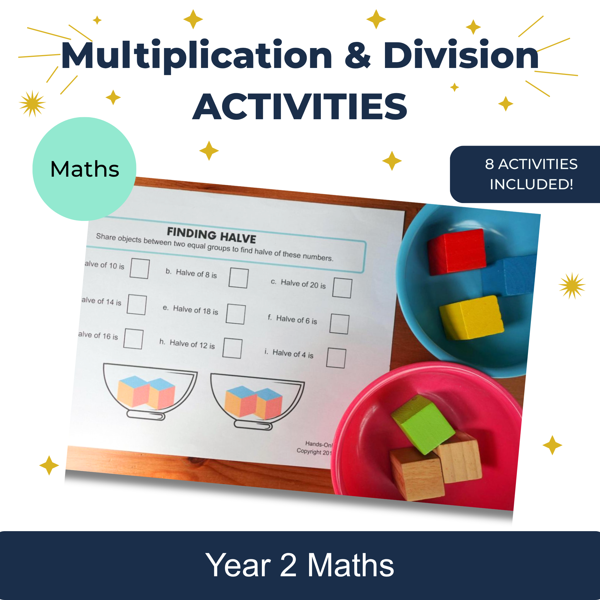Year 2 Multiplication & Division Activities | KS1 Maths Pack | Hands-On ...