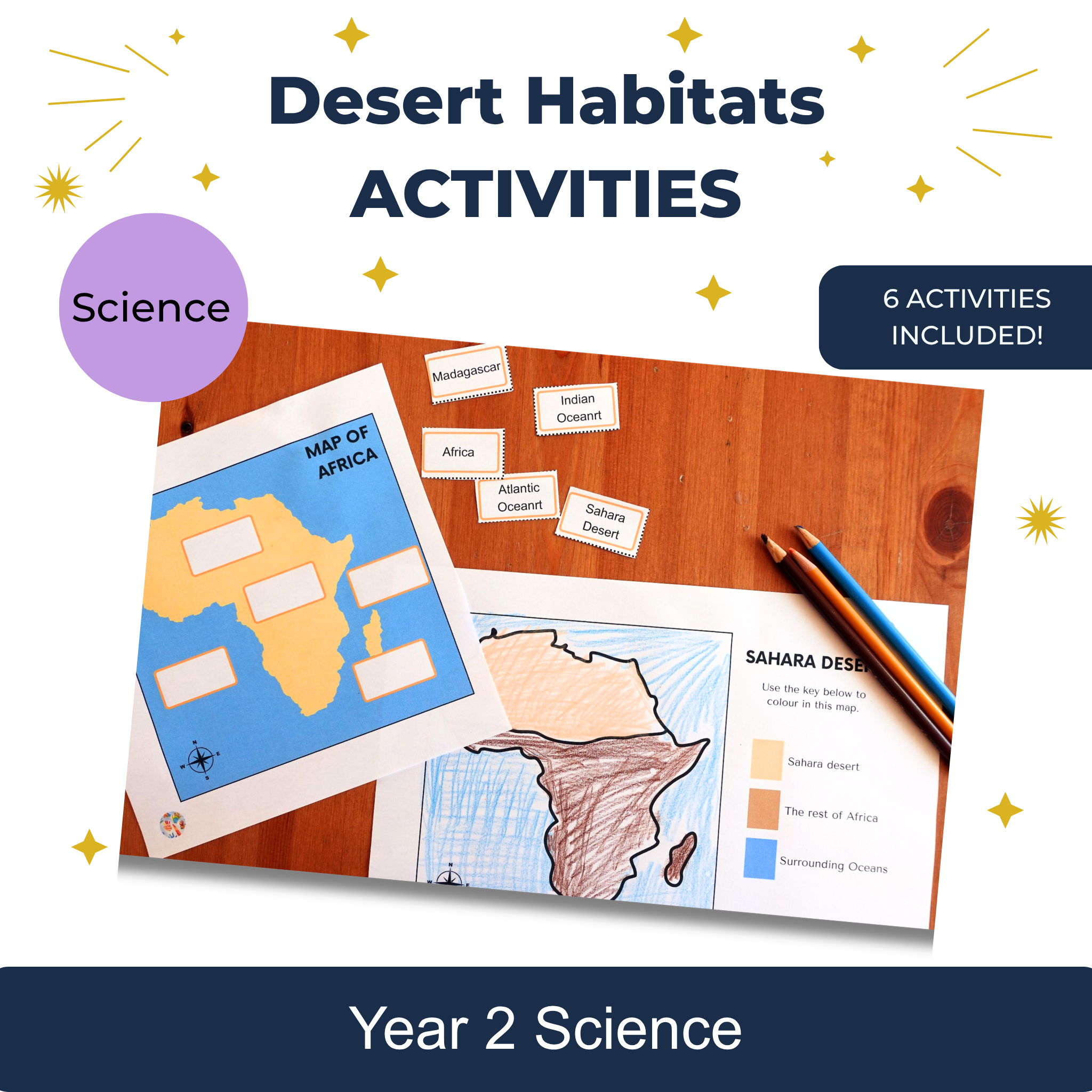 Year 2 Habitats Deserts Activities | KS1 Science & Geography Pack ...