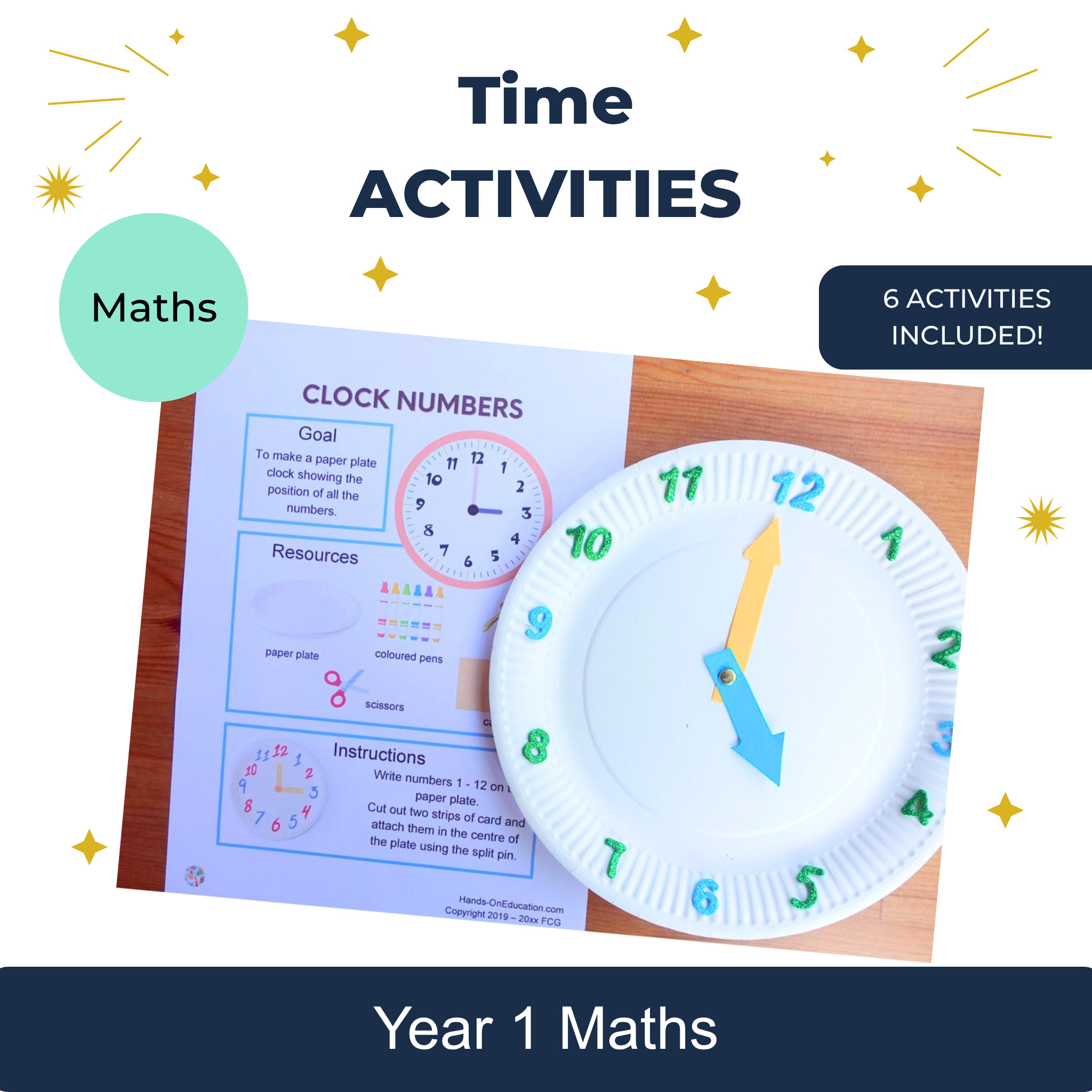 Year 1 Time Activities | KS1 Primary Maths Time Pack | Hands-On Education